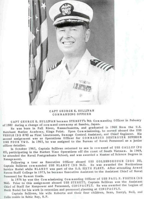 CAPT George E. Sullivan III, USN — STERETT Association